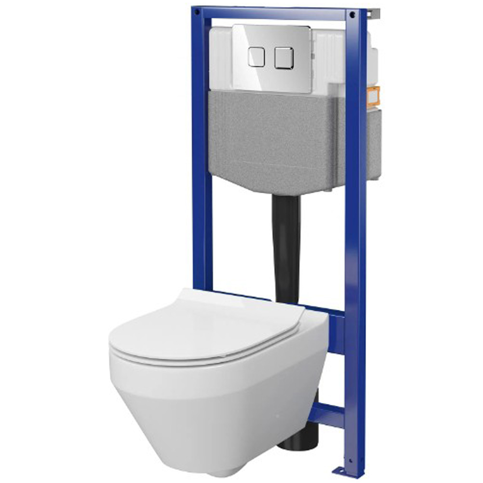 CERSANIT Zapuštěná sada SYSTEM 50 CREA pneumatická, misková, tenká ...