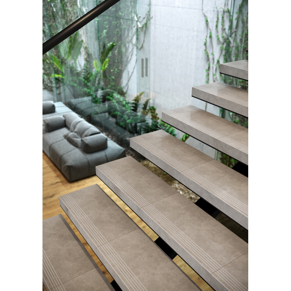 ARES LIGHT GREY STEPTREAD RECT MATT 29,8X59,8 | NX01448