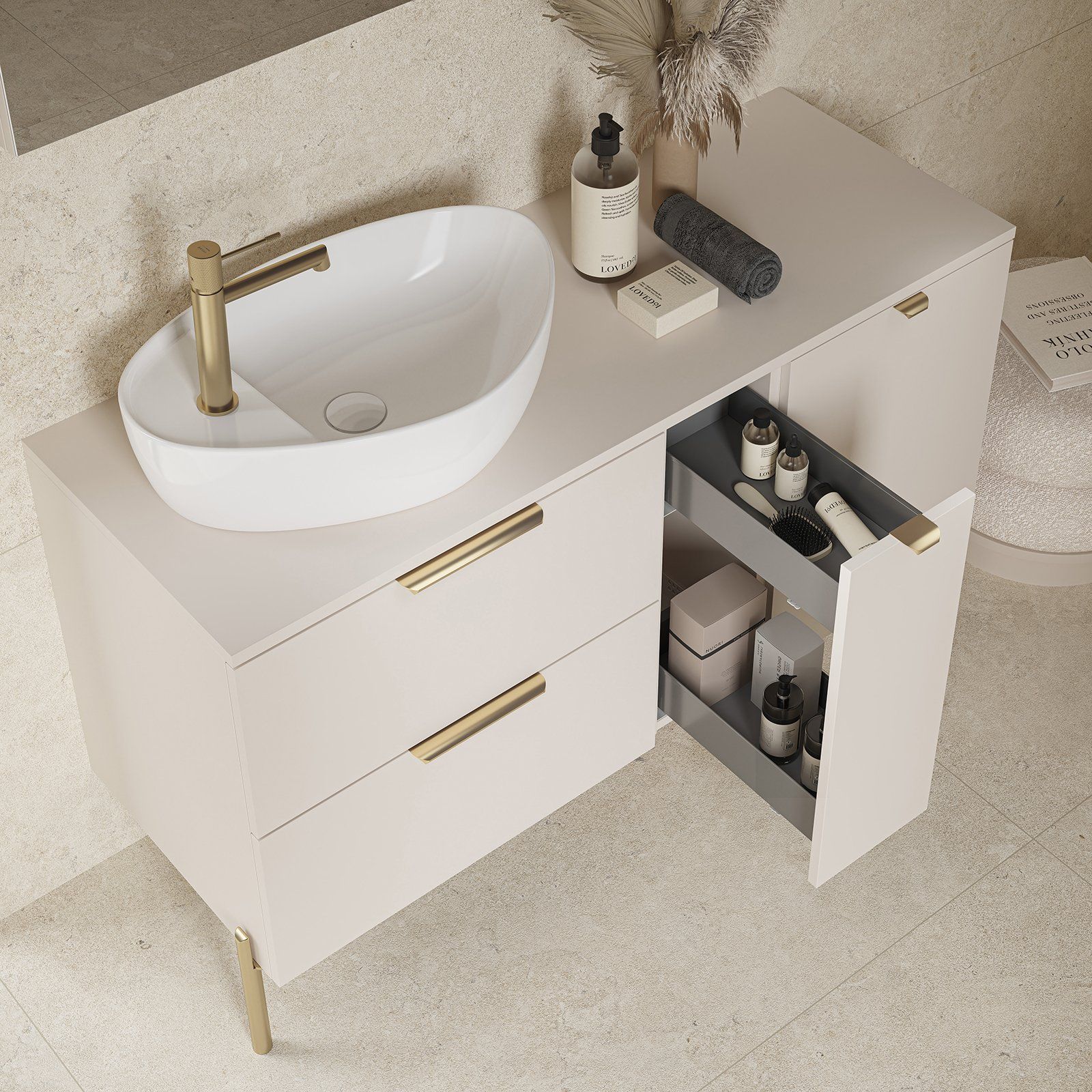 CERSANIT Furniture worktop BONICA 100 cashmere matt S1015-022 | NX23339